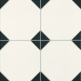Dlažba Realonda Octagon black 33x33 cm mat OCTAGONBK