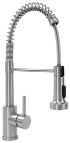 REA-B0417 - Dřezová baterie s vytahovací sprškou COLIN 42,5 cm nikl REA-B0417