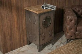 Designová skříňka Qawmin 83 cm vintage hnědá borovice