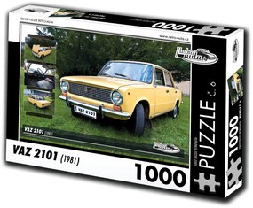 Retro-auta puzzle č. 6 vaz 2101 (1981) 1000 dílků