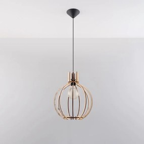 Sollux Lighting Závěsné svítidlo ARANCIA přírodní dřevo