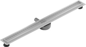 Mexen Flat lineární nerezový žlab 90 cm, 360° sifon, vzor M33, nerez, 1033090-40