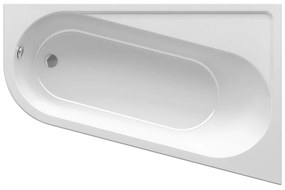 Ravak CHROME 160 x 105 cm CA61000000 vana snowwhite pravá
