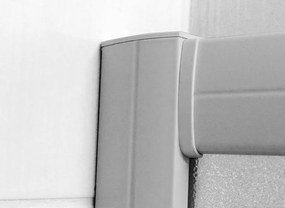 Mereo Sprchový kout, Kora, čtvrtkruh, R550, bílý ALU, sklo Grape 800 x 800 mm