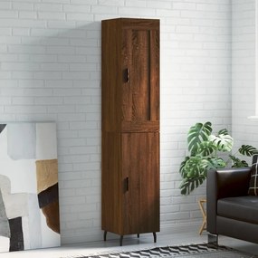 vidaXL Skříň highboard 34,5 x 34 x 180 cm kompozitní dřevo [3200145] Barva: hnědý dub