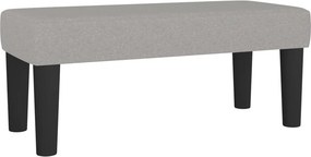 Box spring postel s matrací světle šedá 80 x 200 cm textil 3136789