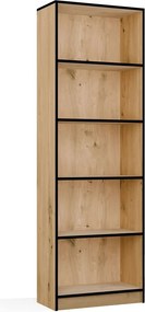 Knihovna R60 60 cm dub Artisan/černá
