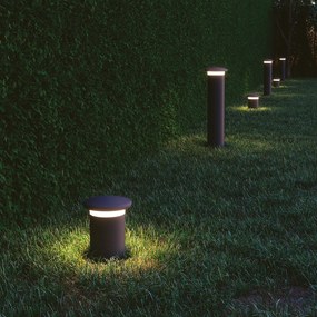 FAN LED-BITT-P76-ANT Sloupkové svítidlo PALO LED BITT antracit, hliník, 10 W, 1284 lm, CCT, IP65, 75,5 x 20,9 x 20,9 cm - FANEUROPE