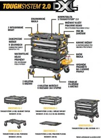 Úložný systém TOUGHSYSTEM 2.0 DXL hluboké zásuvky DeWALT DWST08510-1