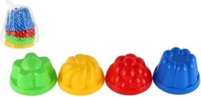 CHEMOPLAST Formičky Bábovky kulaté / 4 ks / průměr 8 cm / plast / 12m+
