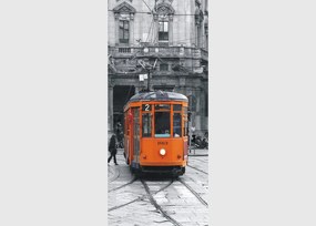 Vliesová fototapeta na zed' Retro Tramvaj | 202 x 90 cm | DFTNV2882