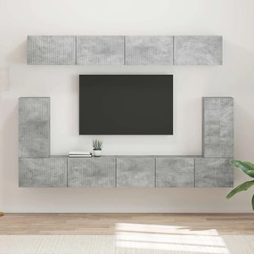 Sestava TV skříněk 5 ks Betonově šedá Kompozitní dřevo 3409090