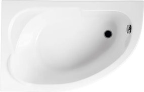 Polimat Akrylátová asymetrická vana Standard 130x85 L(R) AS Barva: Bílá, Orientace: Levá