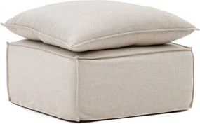 Béžová lněná podnožka Anarela – Kave Home