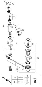 GROHE 24196001 - Umyvadlová baterie START velikost S lesklý chrom