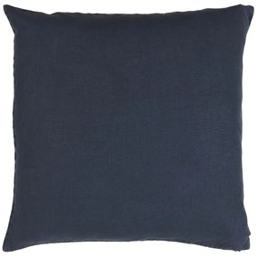 IB LAURSEN Lněný povlak na polštář Indigo 50 x 50 cm, modrá barva, textil