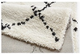 Béžovo-černý koberec Mint Rugs Allure Ronno Black Cream, 120 x 170 cm