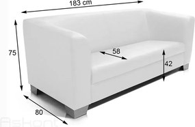 ASKONT Chicago bílé Pohovka 3M