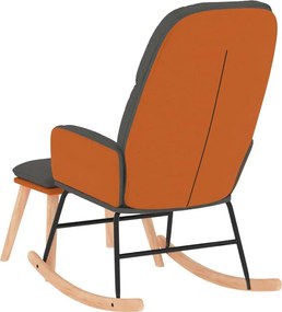 vidaXL Houpací křeslo se stoličkou textil [3097402] Barva: horčicově žlutá