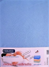 Veratex Jersey prostěradlo 120x220/15 cm (č.21-sv.modrá) 120 x 220 cm Jersey