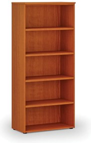 Kancelářský regál PRIMO WOOD, 800 x 420 x 1781 mm, třešeň