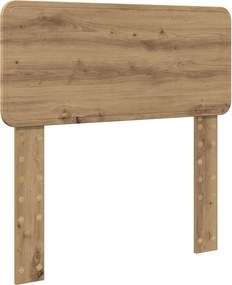Rám postele Umělecký dub 90 x 190 cm Masivní borové dřevo 3412140
