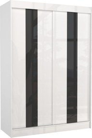 ADRK Furniture Posuvná skříň s lacobelem KAREN 150 SW-KAR-W+BL-150+A275