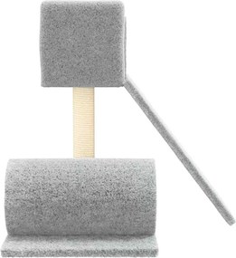 Škrabadlo pro kočky se sisalovým sloupkem světle šedé 59 cm 171607