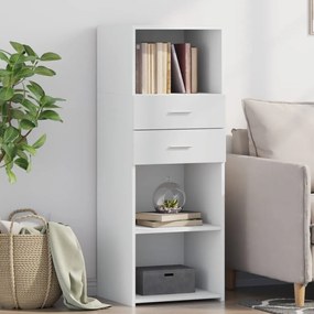 Skříň highboard bílá 45 x 42,5 x 124 cm kompozitní dřevo