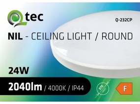 LED Koupelnové stropní svítidlo CIRCLE LED/24W/230V 4000K pr. 37 cm IP44 bílá