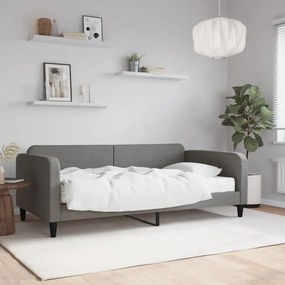 Válenda s matrací tmavě šedá 100 x 200 cm textil 3196804