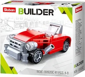 Sluban Builder M38-B0920C Červený kabriolet / počet dílků: 41 / od 4 l