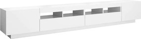 TV skříňka s LED osvětlením bílá 260 x 35 x 40 cm 3081915
