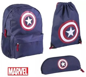 SET batoh, vak a penál Kapitán Amerika Marvel