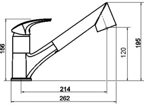 Novaservis Dřezová baterie Metalia 57 chrom 57081.0