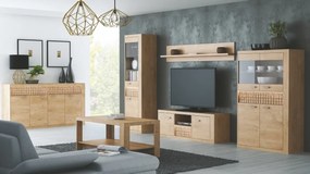 Casarredo - Komfort nábytek Komoda NATURAL N7, 2D1S dub ribbeck/kostka