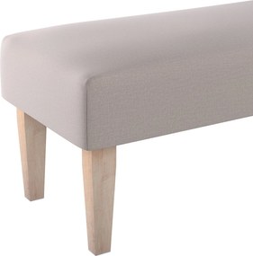 Dlouhá lavička 100x40cm barva béžová látka sametová