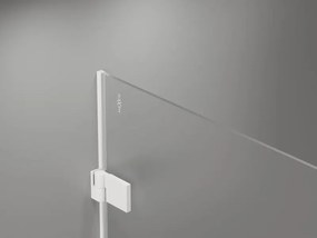 Mexen Lunar-B sprchové dveře otočné levé 90 cm, transparentní, bílé - 832-090-000-20-00-L