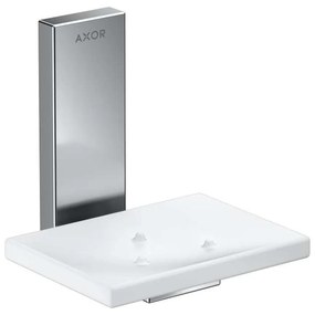 Axor Universal Rectangular - Mýdlenka s držákem, bílá/chrom 42605000