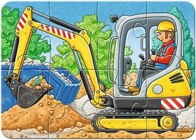 Ravensburger Moje první puzzle: Stavební práce / 2  4  6  8 dílků / od