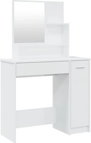 vidaXL Toaletní stolek se zrcadlem 86,5 x 35 x 136 cm [802963] Barva: dub sonoma
