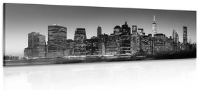 Obraz centrum New Yorku v černobílém provedení Varianta: 120x40