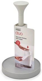 Šedý plastový stojan na papírové utěrky ø 16 cm Duo – Joseph Joseph