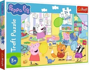 TREFL Puzzle Krásná Peppa MAXI / 24 dílků / 60 x 40 cm / od 3 let