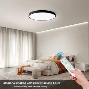 Immax NEO 07250L-LED Stmívatelné svítidlo SEMPLICI 60W/230V Wi-Fi Tuya černá +DO