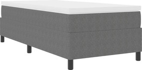 Rám platformy Světle šedá 100 x 200 cm Žebrovaná látka 3337392