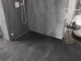 Mexen Lunar sprchová stěna levá 60 x 200 cm, 8mm čiré sklo, bílá, 830-060-000-20-00-L