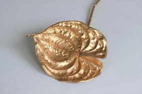 Zlatá umělá anturie na stonku 73cm