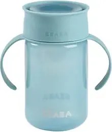 Beaba Hrnek trénovací 360° Blue 340 ml 12m+