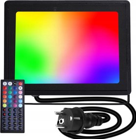Aigostar Led reflektor Rgb 50W IP65 s dálkovým ovládáním a 6 režimy 5000lm černý